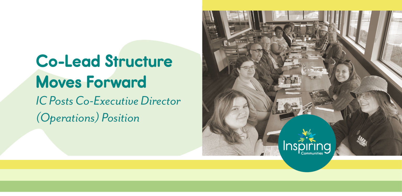 Co-Lead Structure Moves Forward | Inspiring Communities